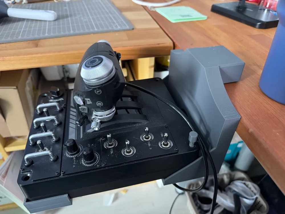 Logitech X-56 HOTAS Desk Mount remix for 27 mm Remixed by Cathrins ...