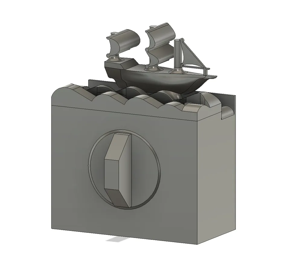 Ship monster Print in Place Automata by Daimwn - MakerWorld