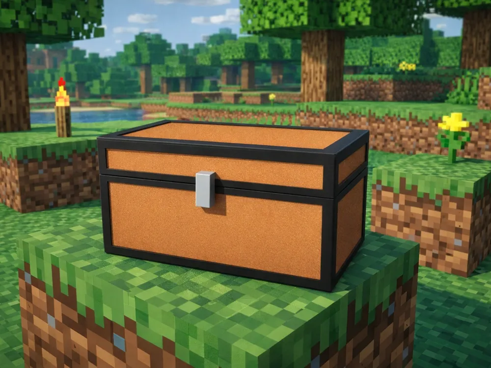 Minecraft double Chest - Free 3D Print Model - MakerWorld