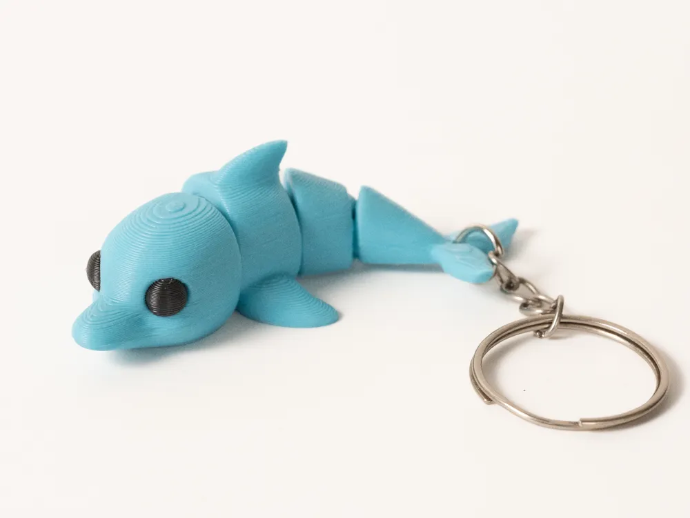 Dolphin – Articulated & Keychain - Free 3D Print Model - MakerWorld