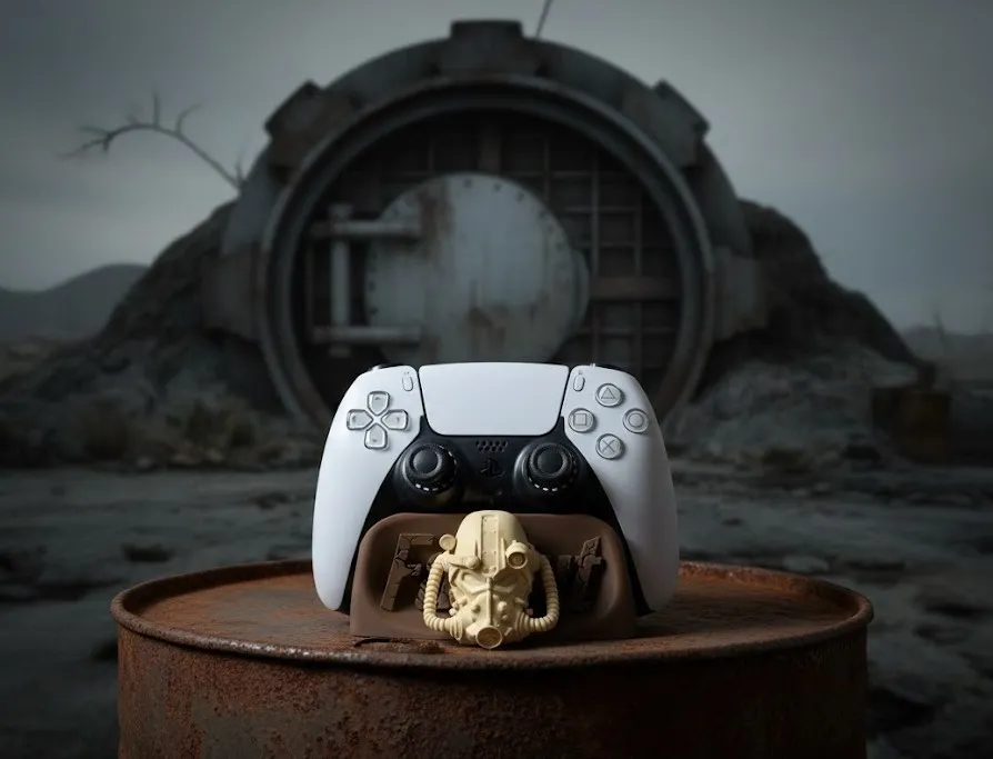 Fallout_PS5_Controller_Stand - Free 3D Print Model - MakerWorld