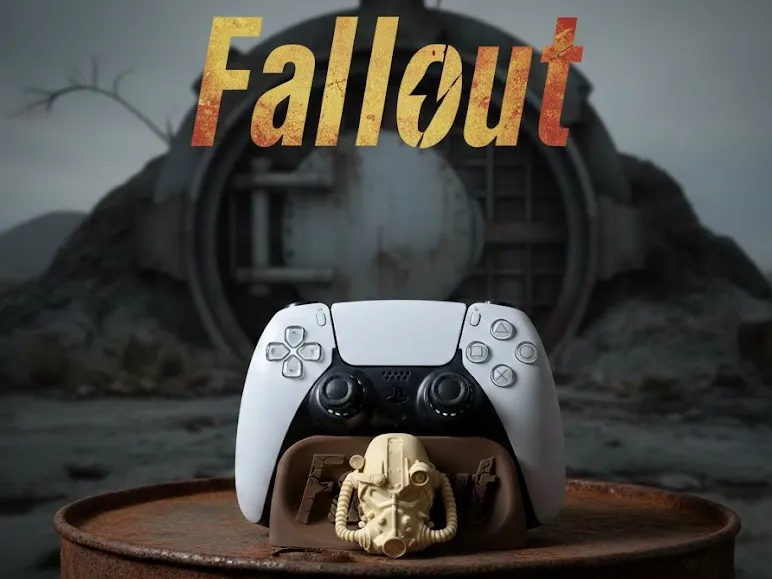 Fallout_PS5_Controller_Stand - Free 3D Print Model - MakerWorld