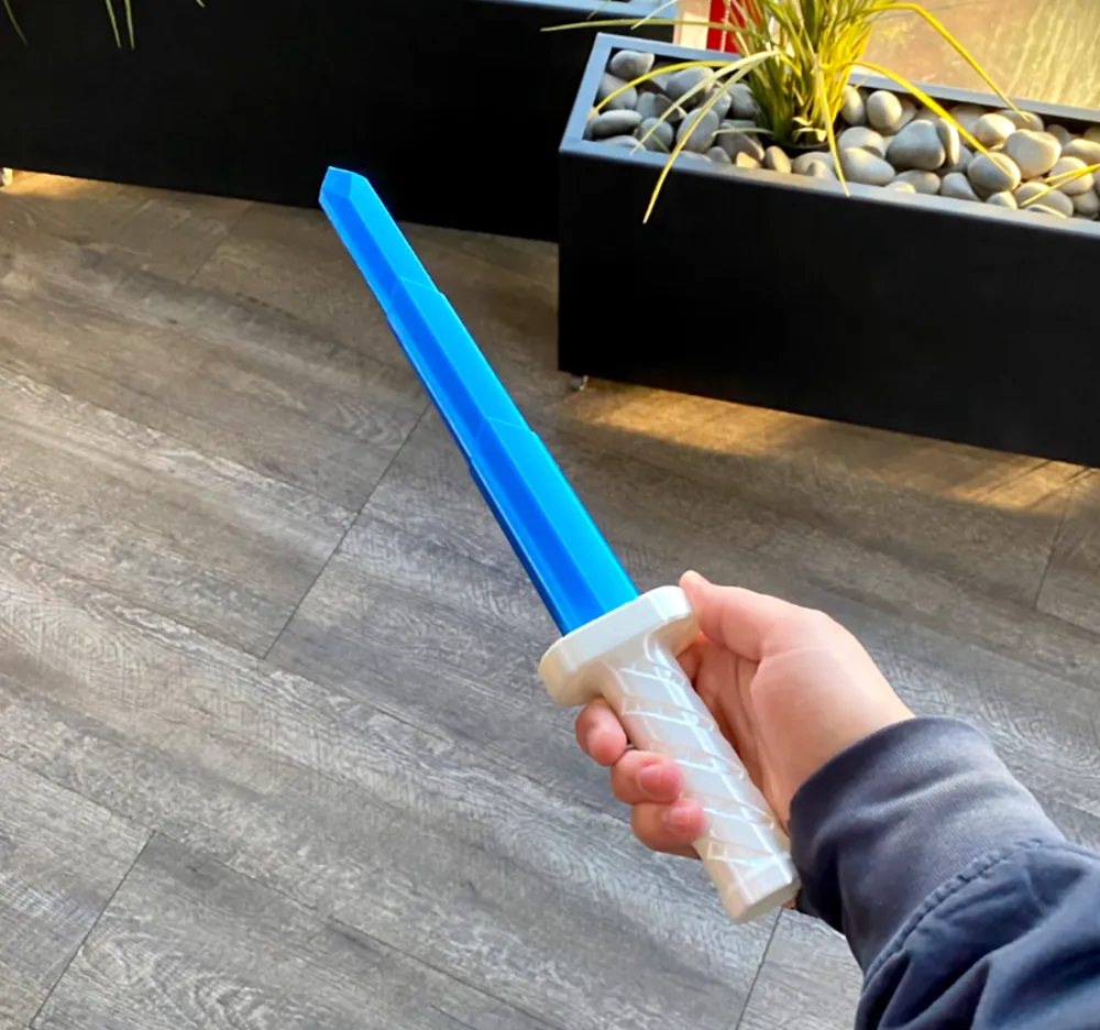 Collapsible Expandable Sword – Print-in-Place - Free 3D Print Model ...