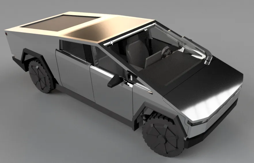 Tesla Cybertruck V2 by Curious old ant - MakerWorld