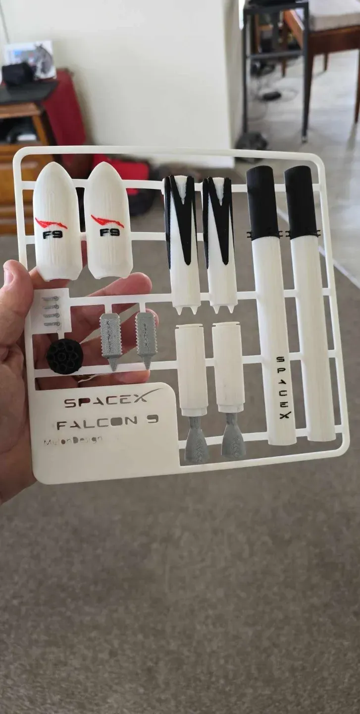 SpaceX Falcon 9 Kit card - Free 3D Print Model - MakerWorld