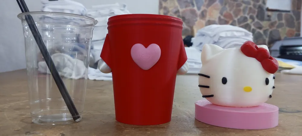 Vaso milkshake hello kitty by Shaice MakerWorld: Download Free 3D Models