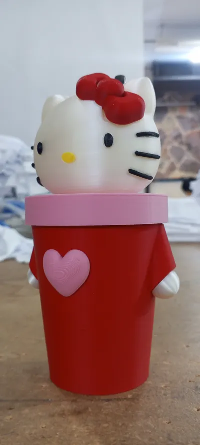 Vaso milkshake hello kitty by Shaice MakerWorld: Download Free 3D Models