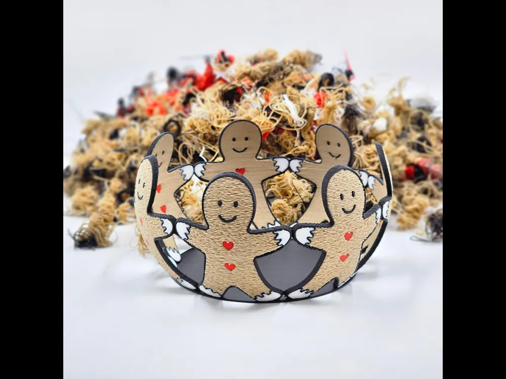 Gingerbread Man Bowl - Free 3D Print Model - MakerWorld