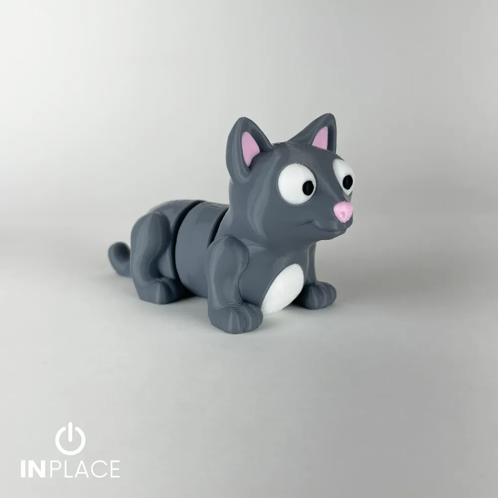 Cute Cat Articulated by InPlace MakerWorld: Download Free 3D Models