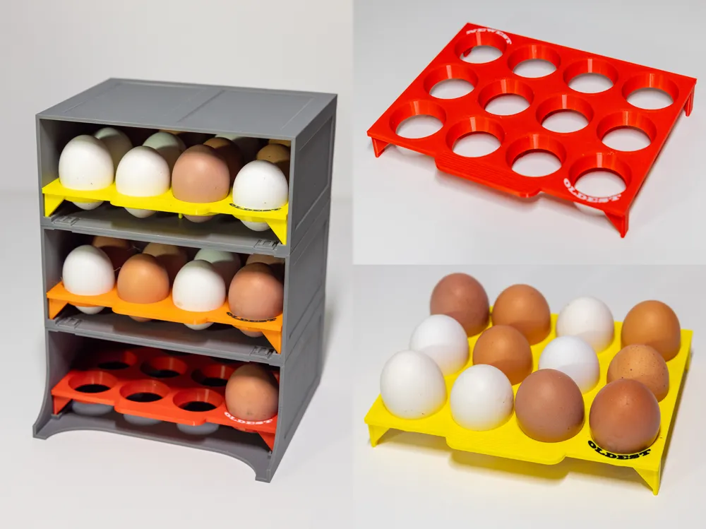 Stackable Egg Racks by dry3210 - MakerWorld
