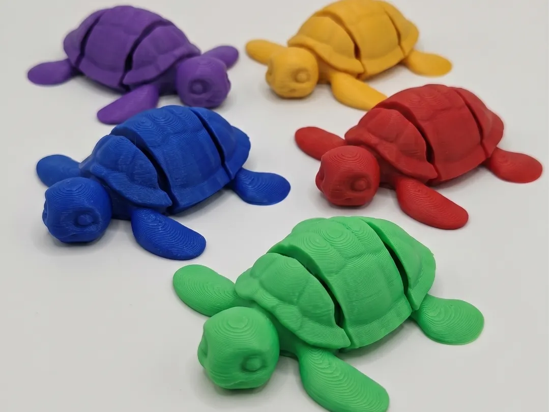 Flexi Turtle 30 min print no support - Free 3D Print Model - MakerWorld
