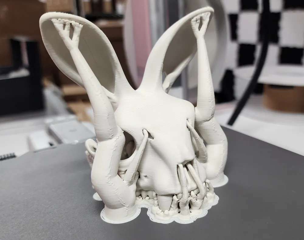 Bunny Skull - Ears Front by Triple G Workshop MakerWorld: Download Free ...