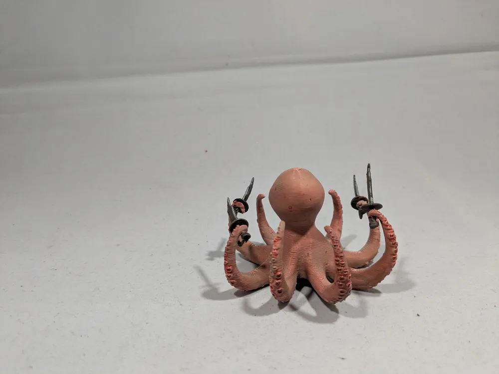 Octopus with swords by Together 3DMakerWorld: Download Free 3D Models