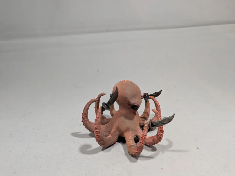 Octopus with swords by Together 3DMakerWorld: Download Free 3D Models