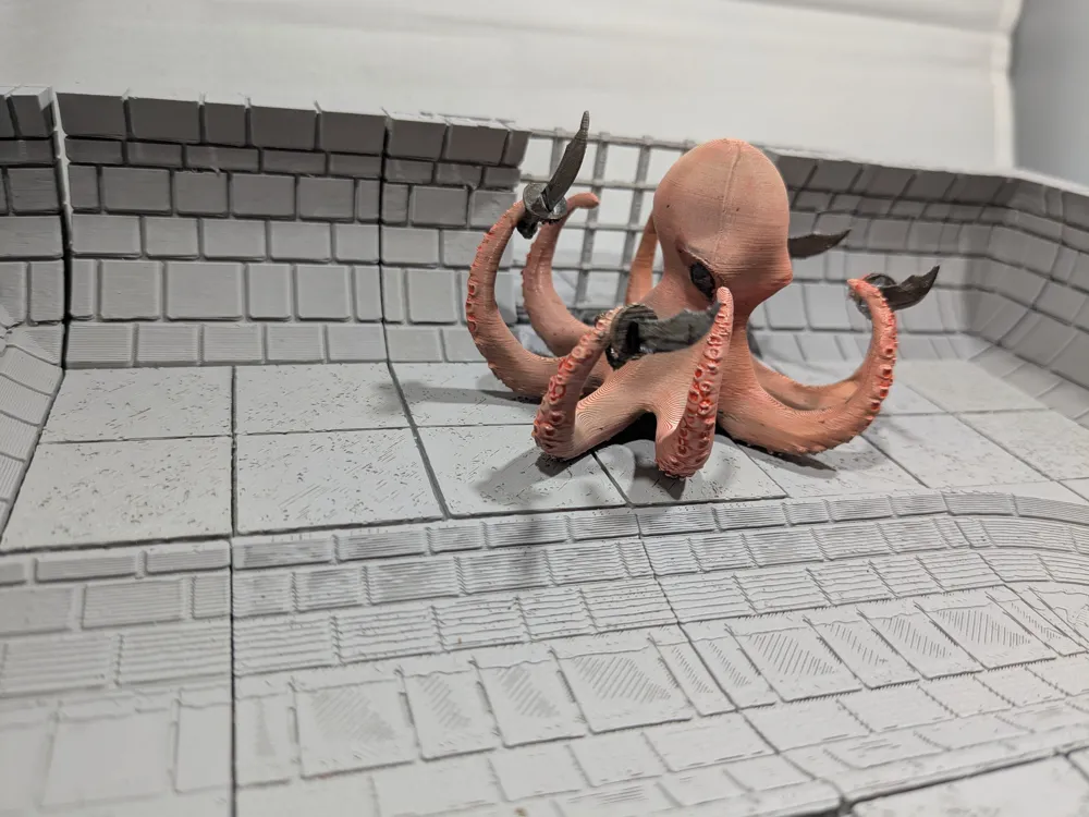 Octopus with swords by Together 3DMakerWorld: Download Free 3D Models