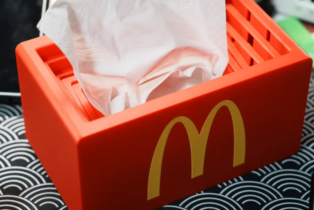 Recessed McDonald's Style Tissue Box - Free 3D Print Model - MakerWorld