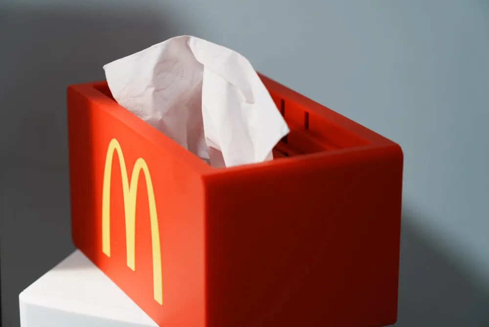 Recessed McDonald's Style Tissue Box - Free 3D Print Model - MakerWorld