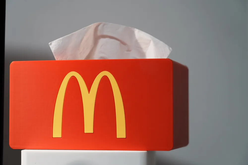 Recessed McDonald's Style Tissue Box - Free 3D Print Model - MakerWorld