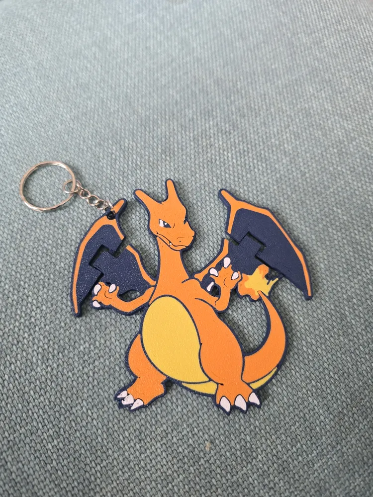 Flexi Pokemon Charizard Keychain by FRANKIE 3D PRINT MakerWorld ...
