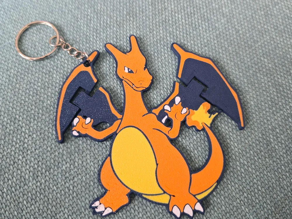 Flexi Pokemon Charizard Keychain by FRANKIE 3D PRINT MakerWorld ...