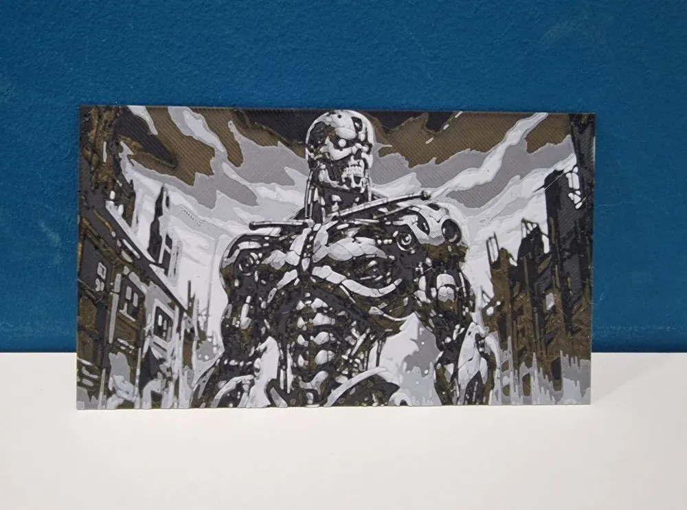 Terminator Hueforge by Kz3DDD - MakerWorld