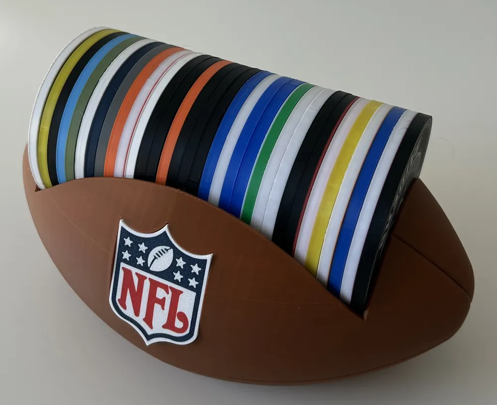 NFL Football Coaster Stand - Free 3D Print Model - MakerWorld