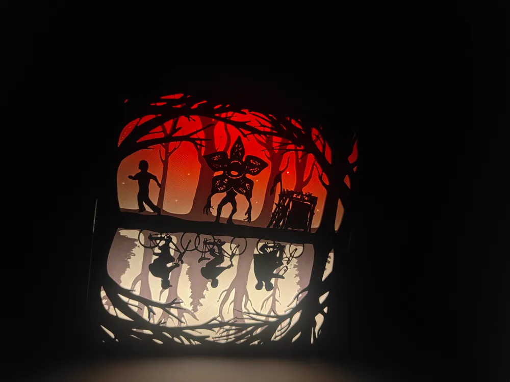 Lightbox Stranger Things with returnable batteries by Cyd 3D MakerWorld ...
