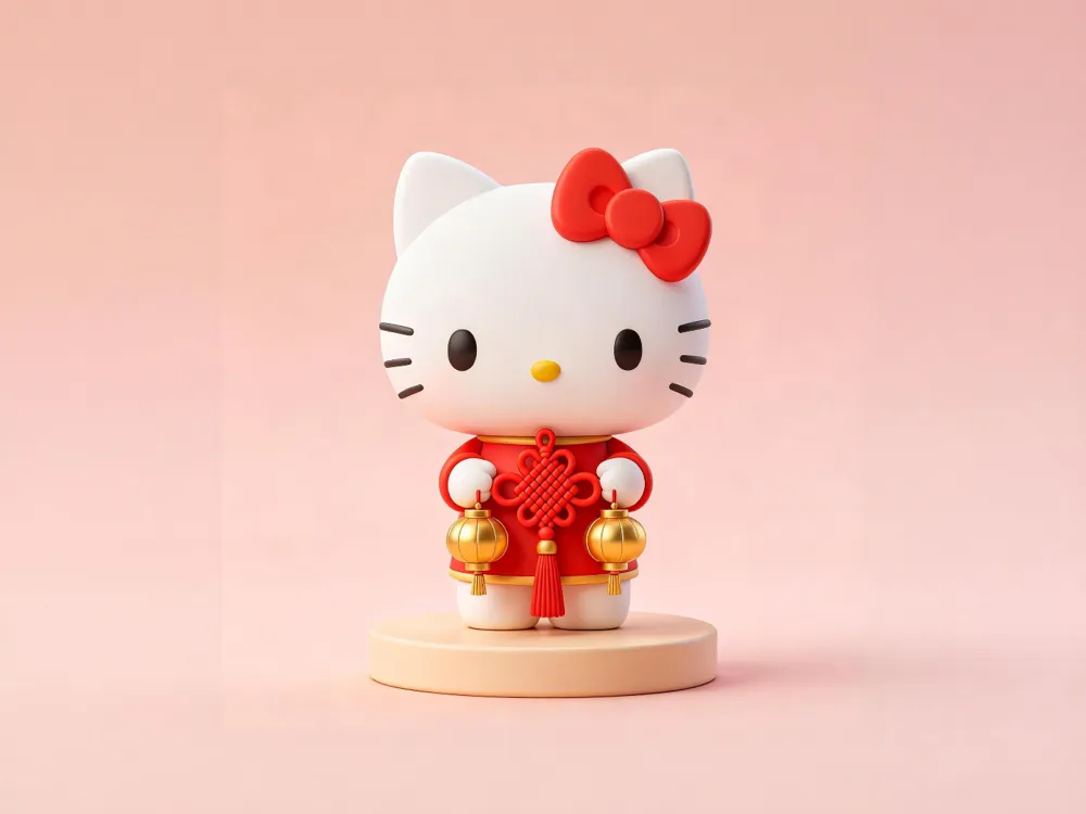 Hello Kitty Holding a Chinese Knot - Chinese New Year Special Edition ...