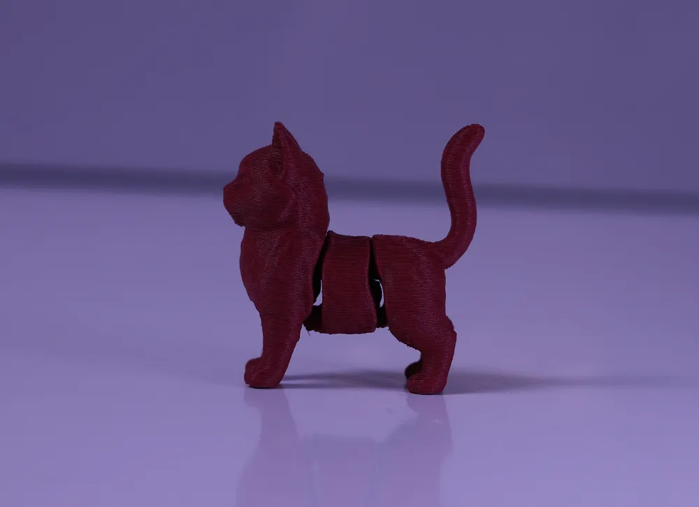 Flexi Standing Cat - Keychain - Free 3D Print Model - MakerWorld
