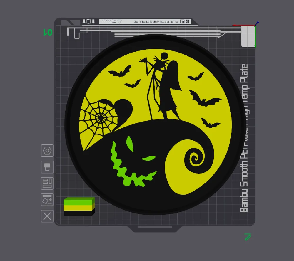 Jack and Sally Nightmare Before Christmas Light Box by TriDimension ...