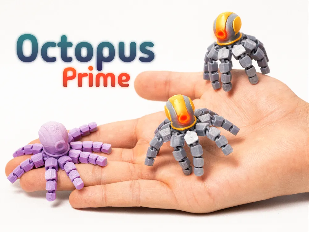 Articulated Octopus - Mecha - Free 3D Print Model - MakerWorld