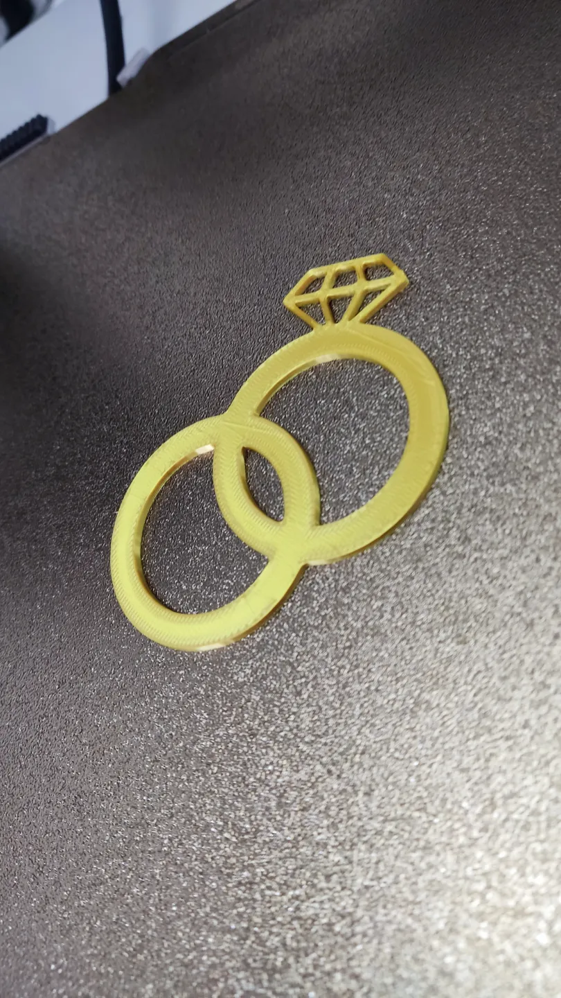 Wedding ring for cake decoration by ArkyPT - MakerWorld