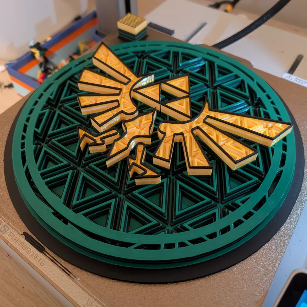 The Legend of Zelda – Triforce Mosaic by Luke's 3D Prints - MakerWorld