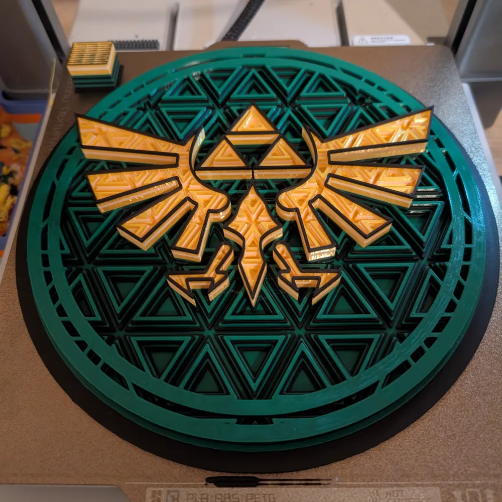 The Legend of Zelda – Triforce Mosaic by Luke's 3D Prints - MakerWorld