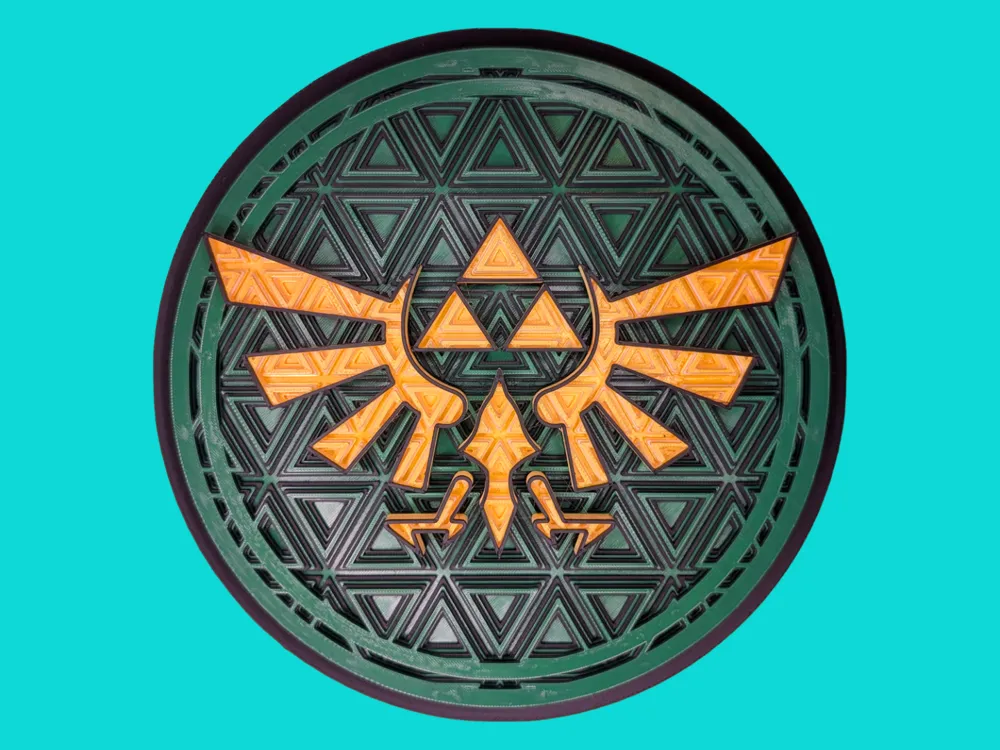 The Legend of Zelda – Triforce Mosaic by Luke's 3D Prints - MakerWorld