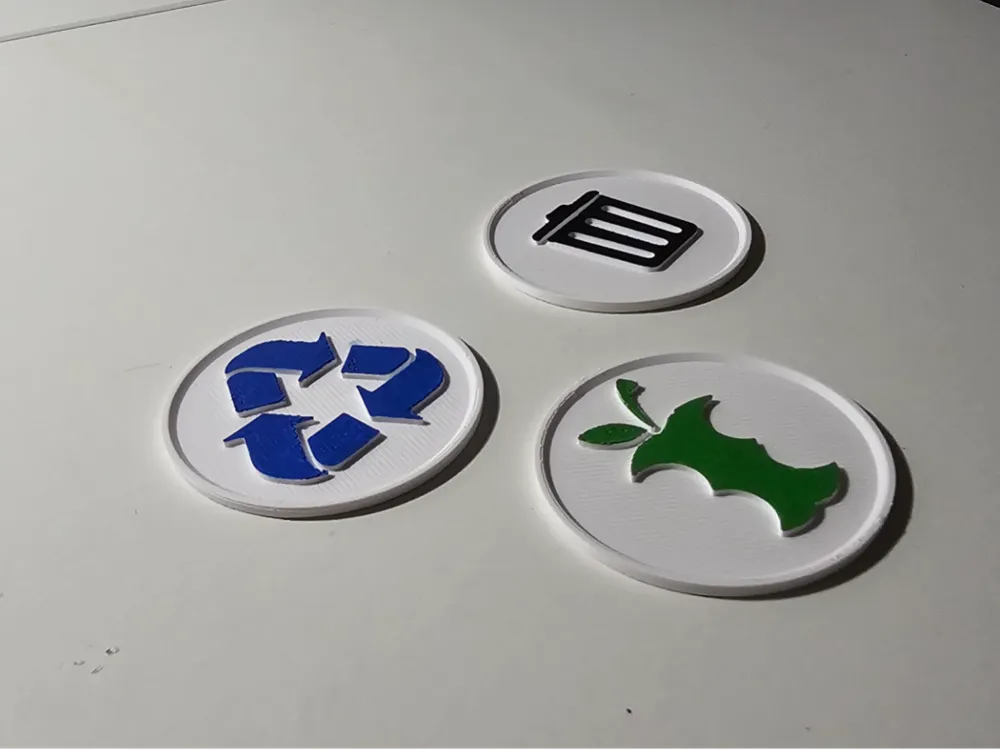 Waste Bin Signs by M&J Opus MakerWorld: Download Free 3D Models