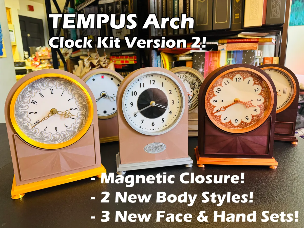 Kit orologio TEMPUS Arch v2 personalizzabile da Cheep & Cheerful 3D ...