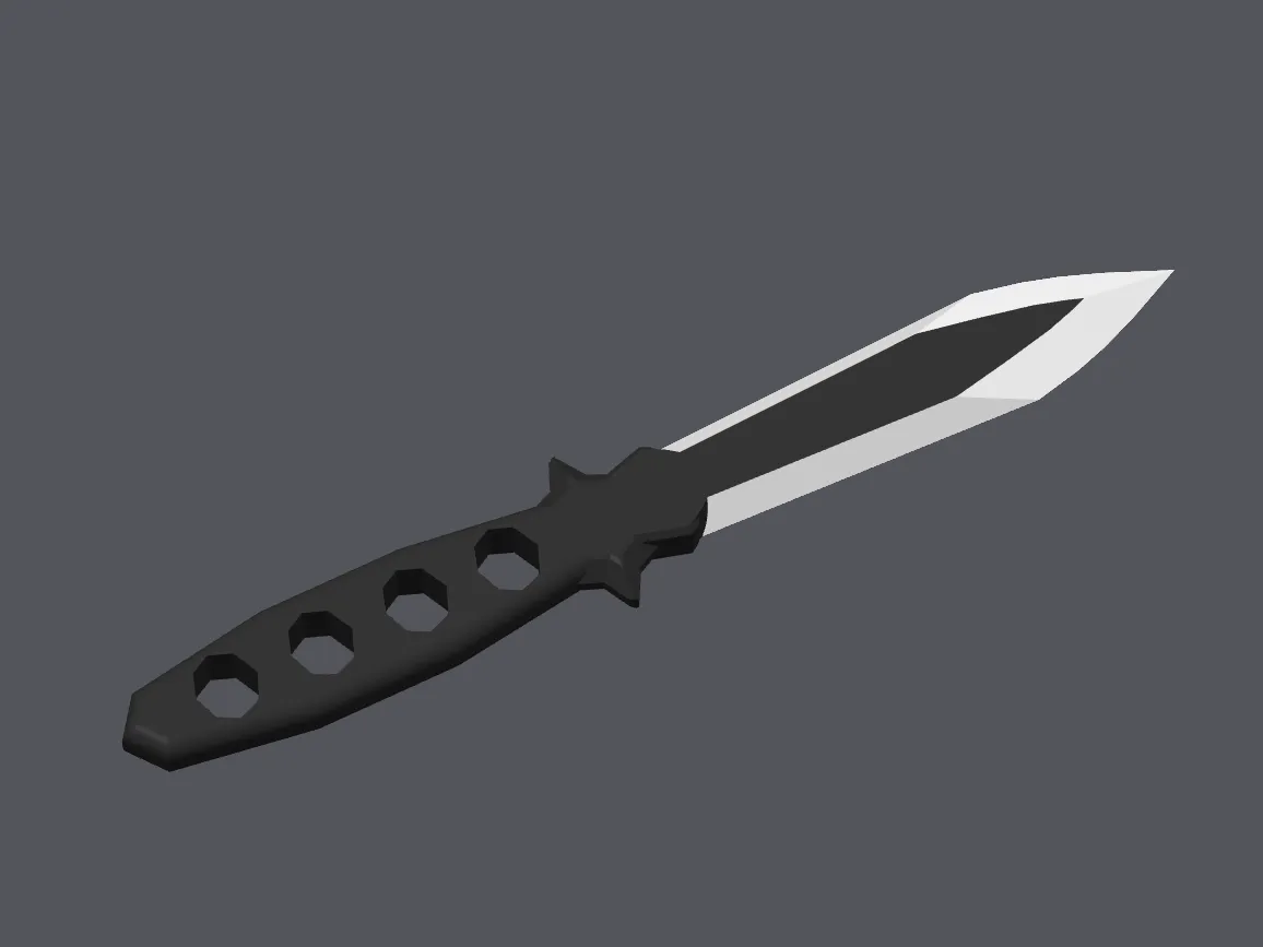Throwing Dagger from ROBLOX Rivals - Free 3D Print Model - MakerWorld
