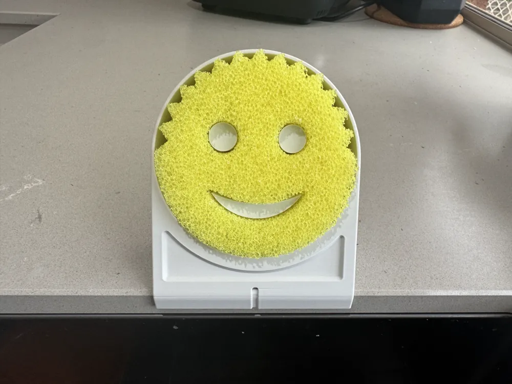 Scrub Daddy Stand - With inbuilt drain! by ARDesigns - MakerWorld