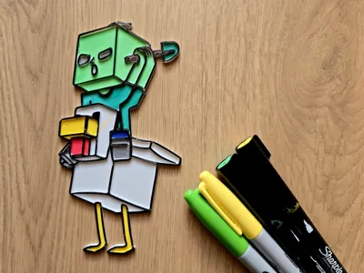 Minecraft Chicken Jockey Movie DIY Coloring Zombie by Merilno3D ...