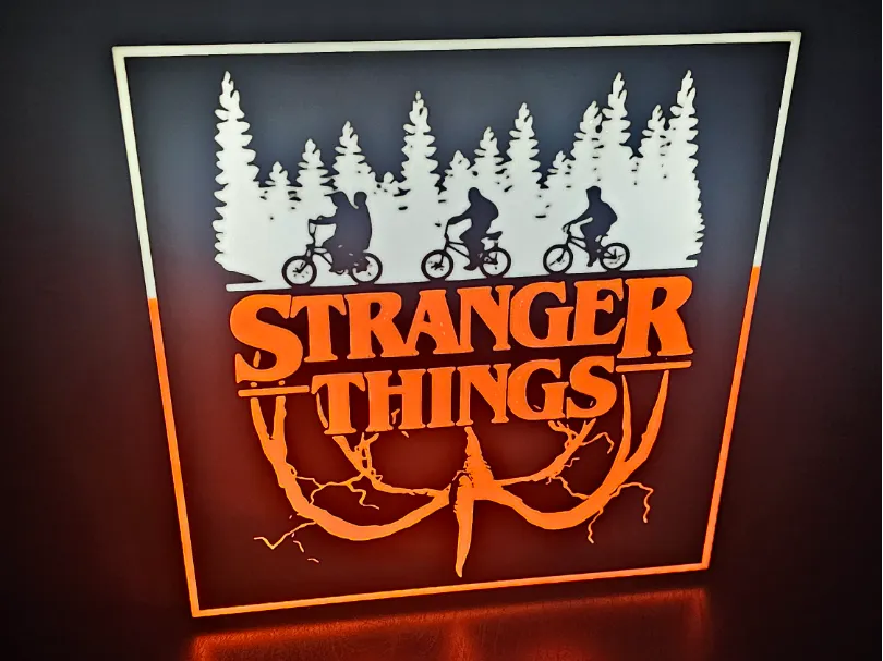 Stranger Things Upp och Ner Mind Flayer Ljuslåda - Gratis 3D utskrifts ...