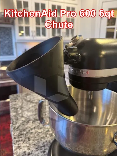 Kitchen Aid Pro 600 6qt Chute and Splash Shield - Free 3D Print Model ...