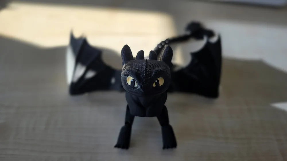 Flexi Toothless with and without AMS Night Shade by TheissMakerWorld ...