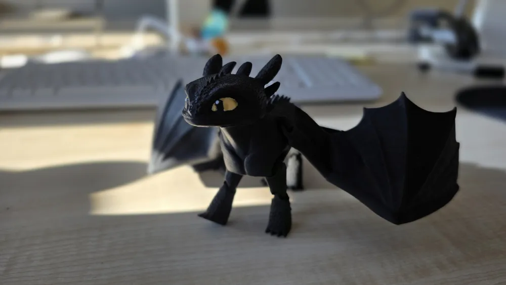 Flexi Toothless with and without AMS Night Shade by TheissMakerWorld ...