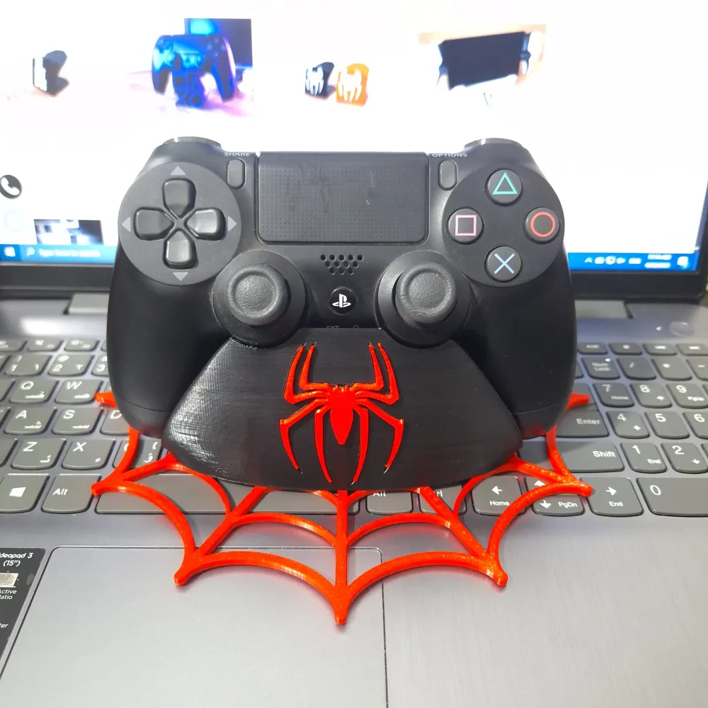 ps4 controller stand spiderman - Free 3D Print Model - MakerWorld