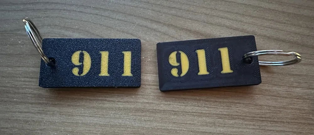 911 Dispatch Key Chain - Free 3D Print Model - MakerWorld