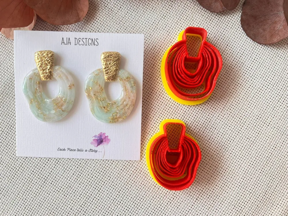 Polymer Clay Earring Mold 72 - Free 3D Print Model - MakerWorld