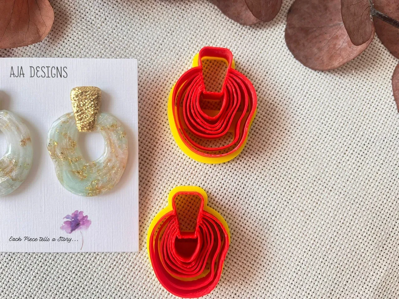 Polymer Clay Earring Mold 72 - Free 3D Print Model - MakerWorld