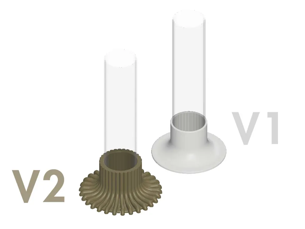 Modern Test tube stand - Vase for one flower - Free 3D Print Model ...