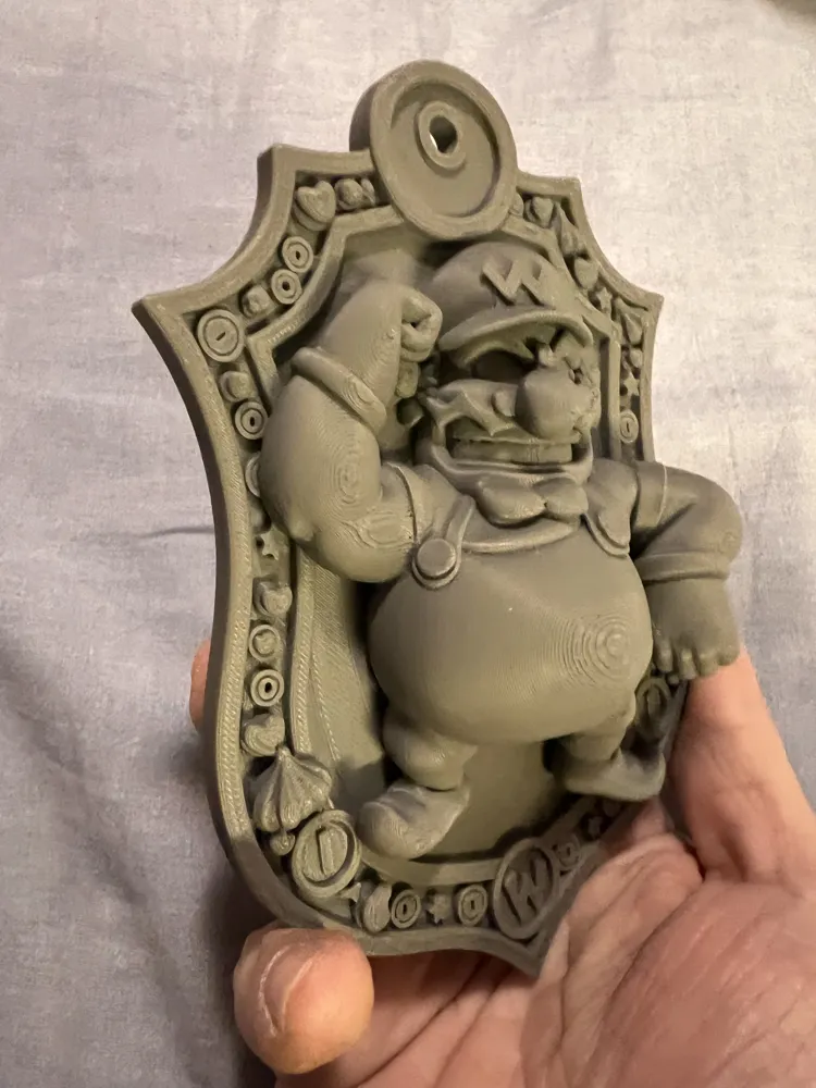 Pixel Trophy – Wario (Super Mario) - Free 3D Print Model - MakerWorld